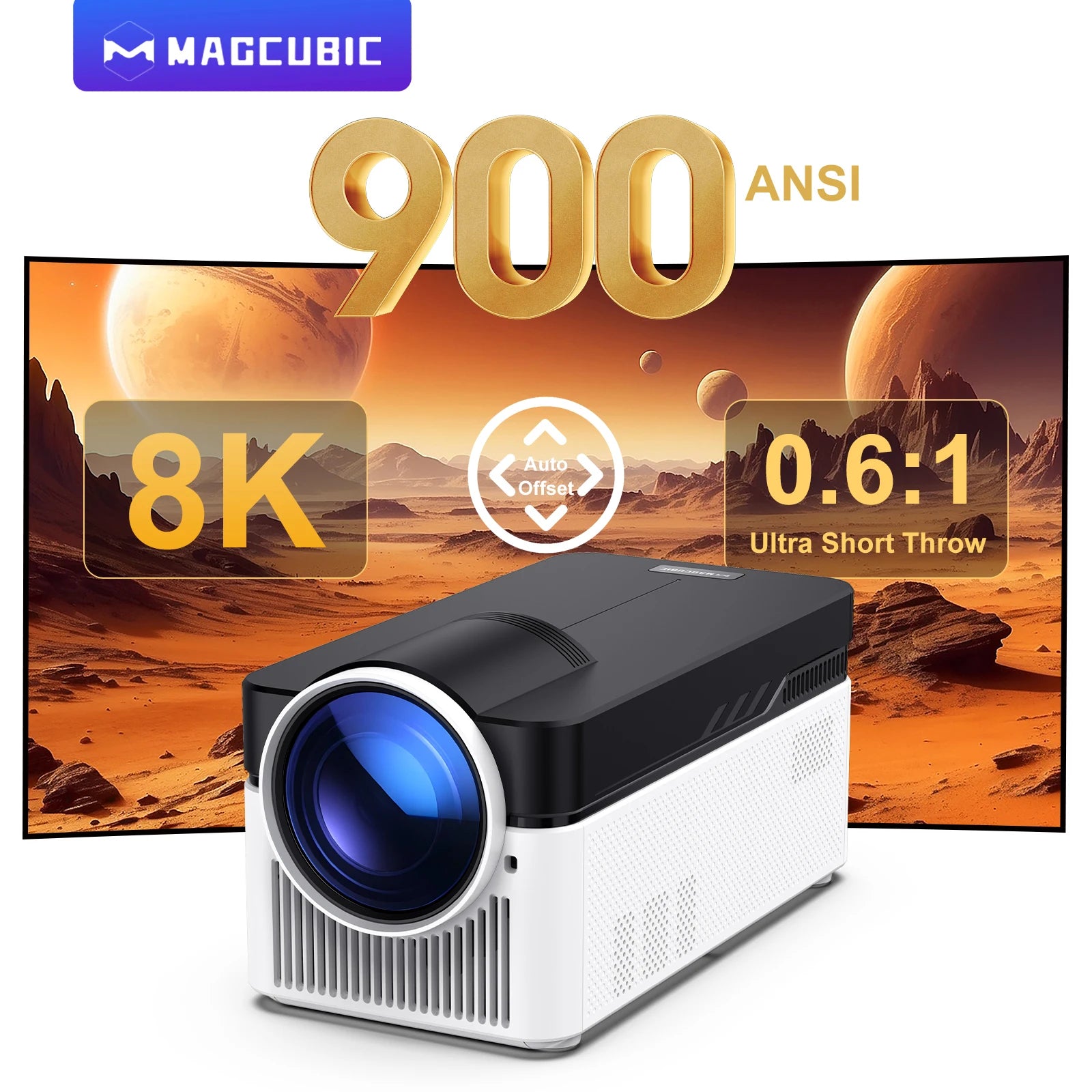 Magcubic Ultra Short Throw HY450 Projector 8K 4K 1080P – Supersell